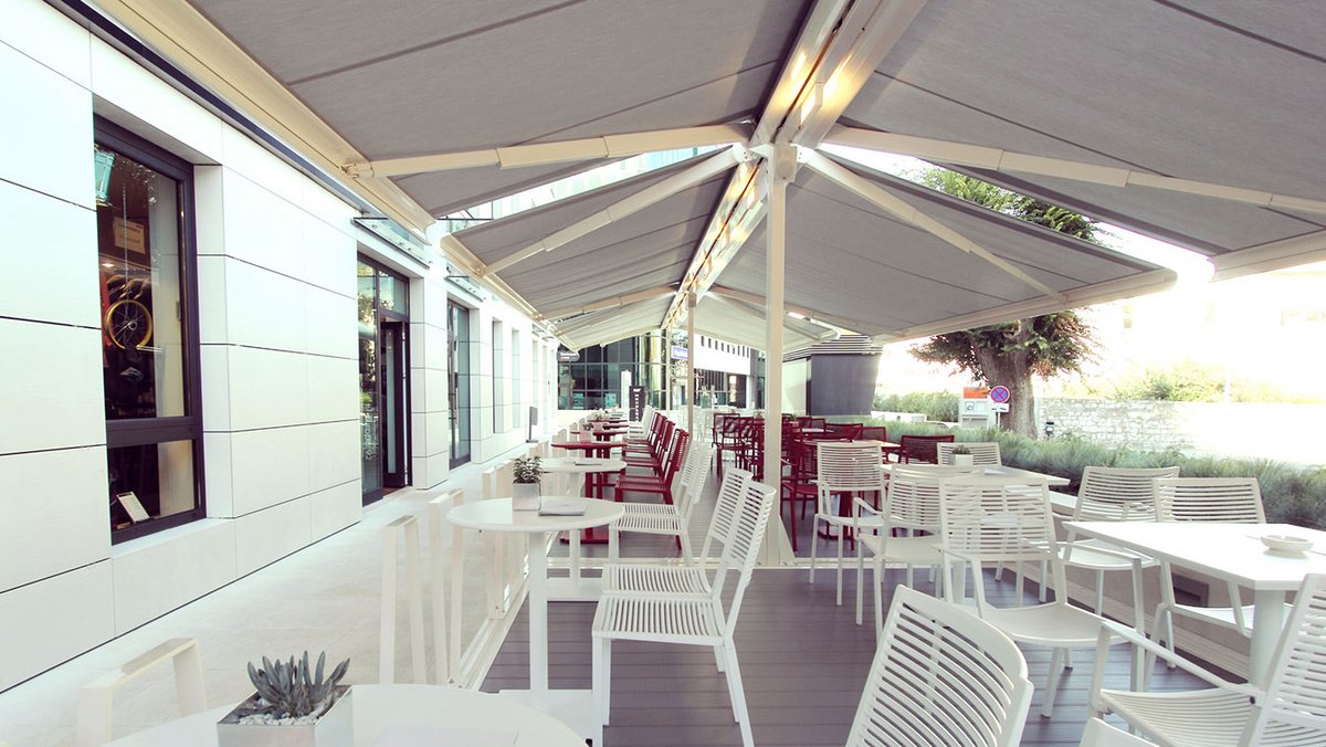 Freistehende Markise Ombramobil OS4000 von Klaiber MD Sonnenschutz München