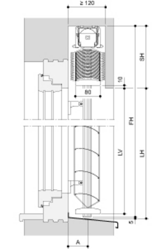 Raffstore Außenjalousien ARB 80 von Hella