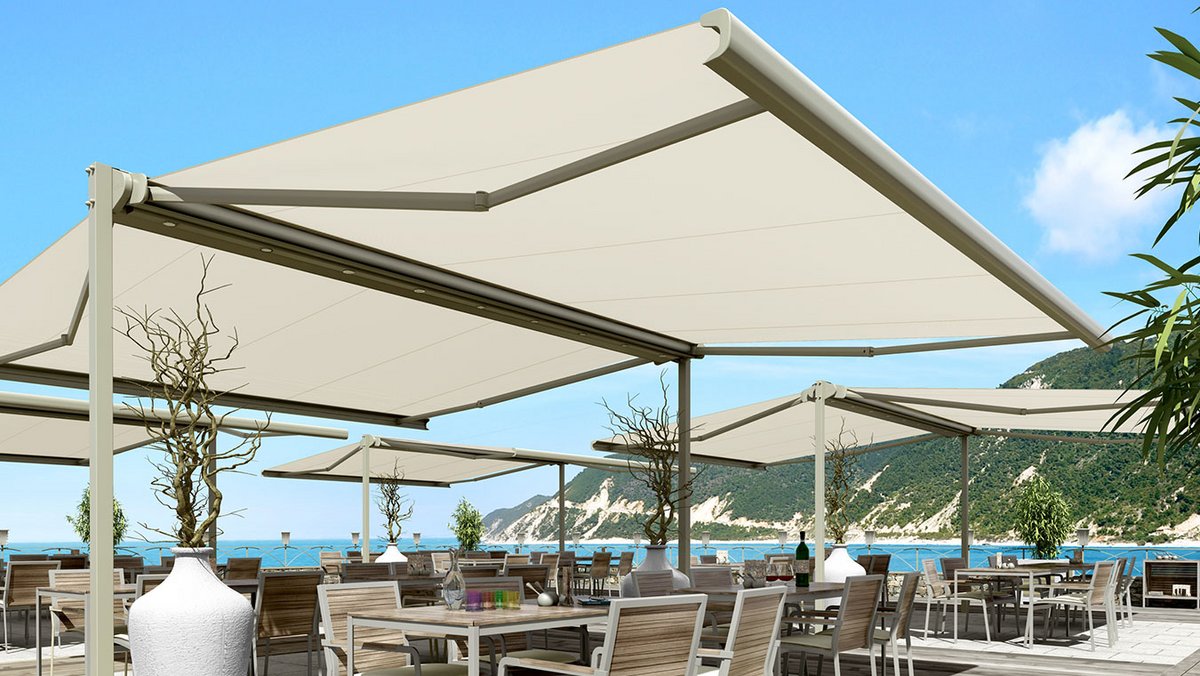 Freistehende Markise Boxmobil OS7000 von Klaiber MD Sonnenschutz München