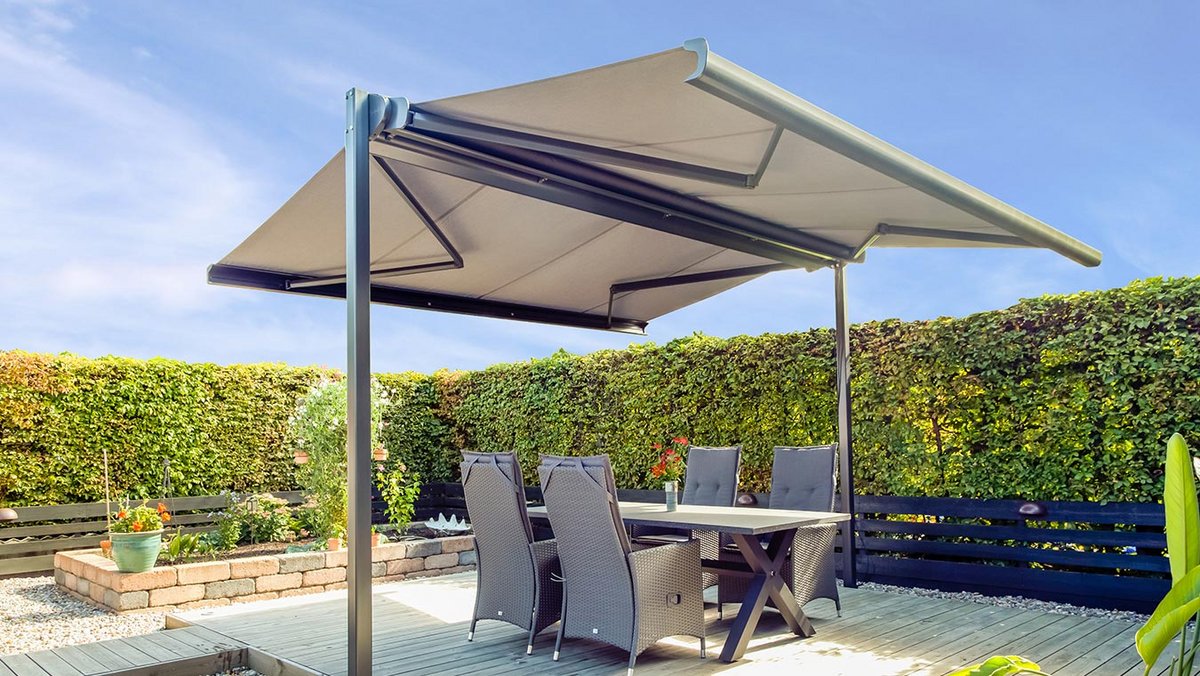 Freistehende Markise Boxmobil OS7000 von Klaiber MD Sonnenschutz München